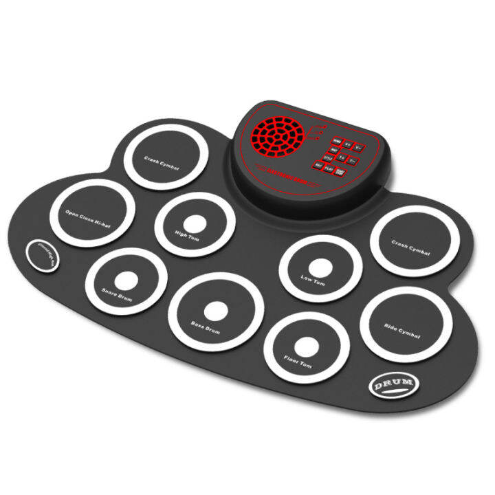 Rhythm Mall Foldable Roll Up Electronic Drum With Audio Horn ...