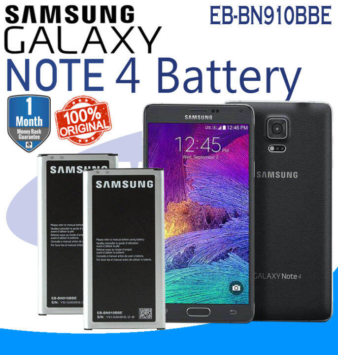 Samsung Galaxy Note 4 Battery EB-BN916BBE (Original Equipment Manufacturer) N9100 N9108V N9109V ...