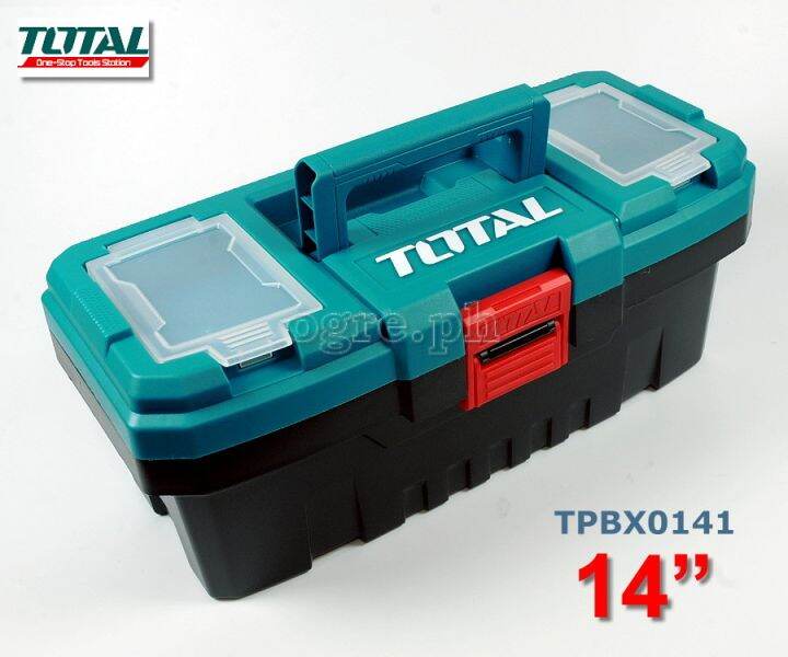 Total TPBX0141 14” Heavy Duty Plastic Tool Box | Lazada PH
