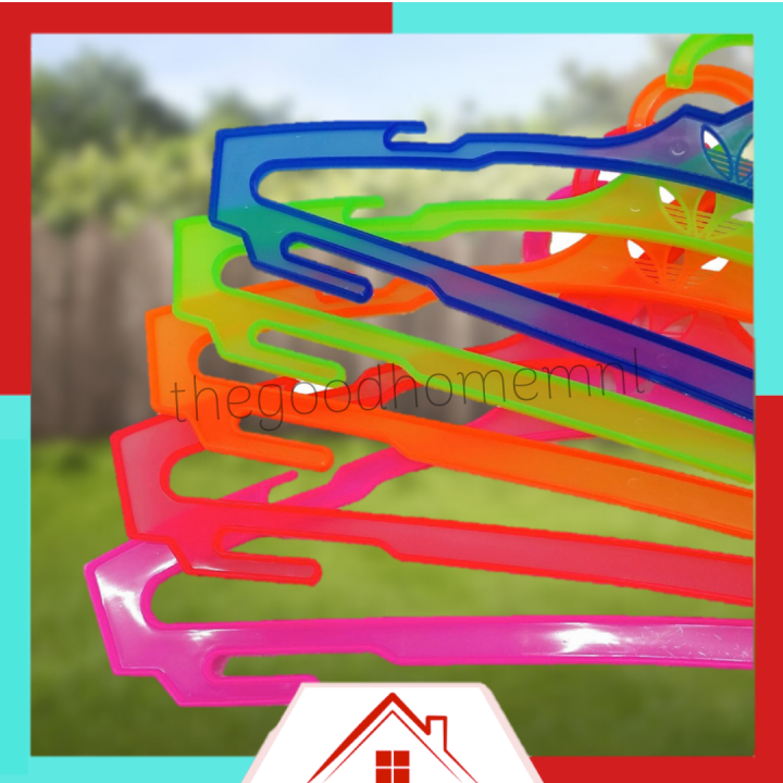 [12 PCS] FLAT PLASTIC BRIGHT COLOR ADIDAS HANGER S14 MURA | Lazada PH