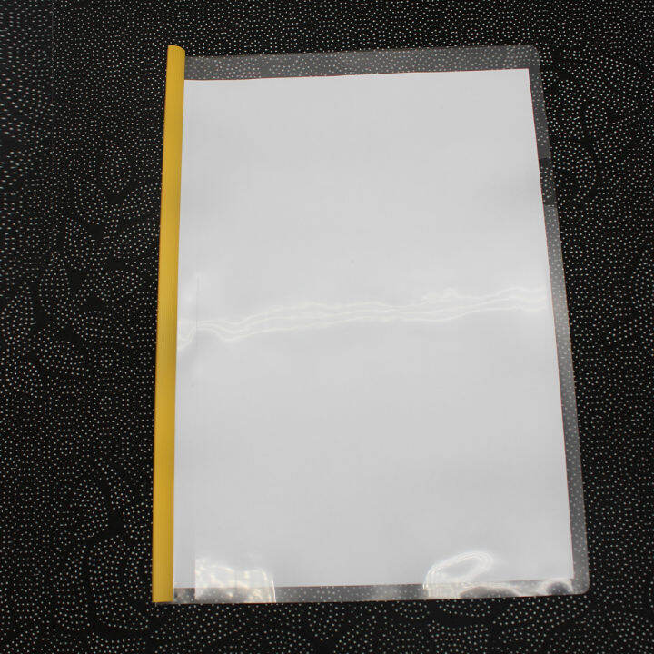 Report Covers with Sliding Bar, Clear Paper Protector Sleeves, 12 x 8.5 ...