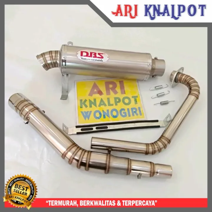 KNALPOT RACING DBS BULAT FULL CACING SATRIA FU VIXION NVL NVA R JUPITER ...