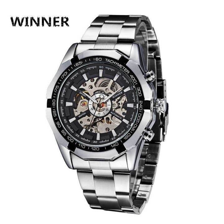 WINNER TM340 นาฬิกาข้อมือผู้ชาย ชนิดออโตเมติก พร้อมกล่อง | Lazada.co.th