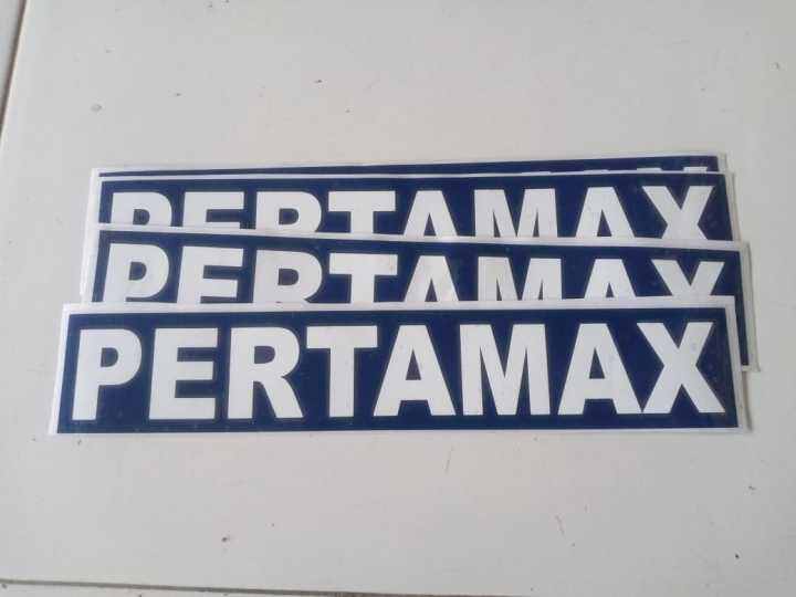 STICKER PERTAMAX UK 40 X 8 BISA REQ WARNA DAN TULISAN | Lazada Indonesia