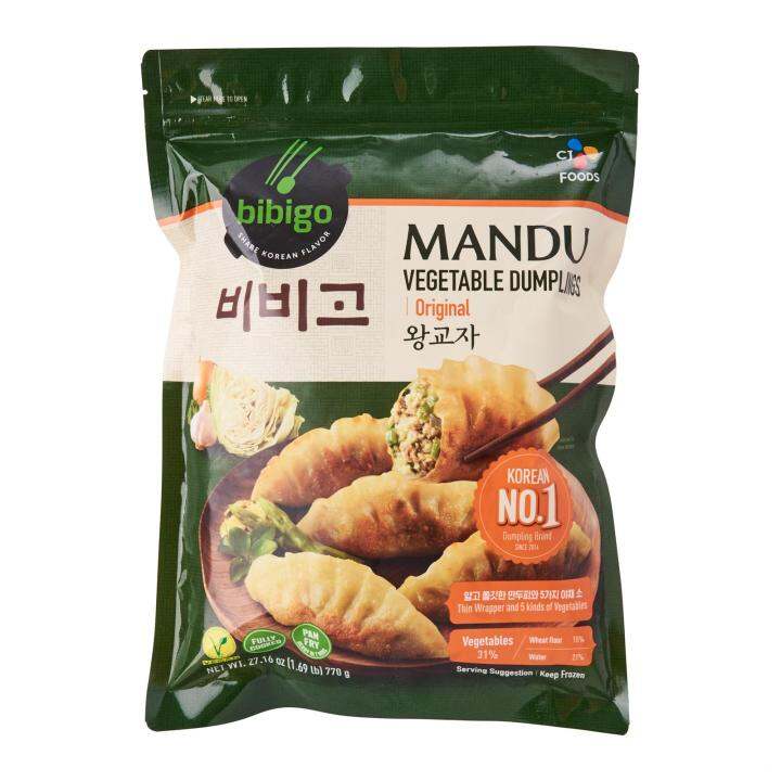 CJ Bibigo Mandu Original Vegan Vegetable (Mandu) Dumplings - Frozen ...