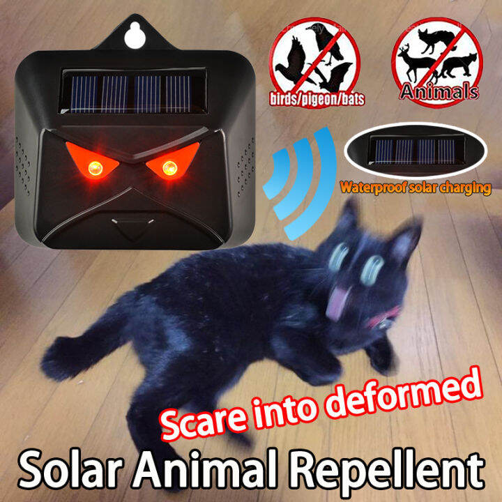 【Scope of action 300㎡】Solar Animal Repeller Waterproof Charging ...