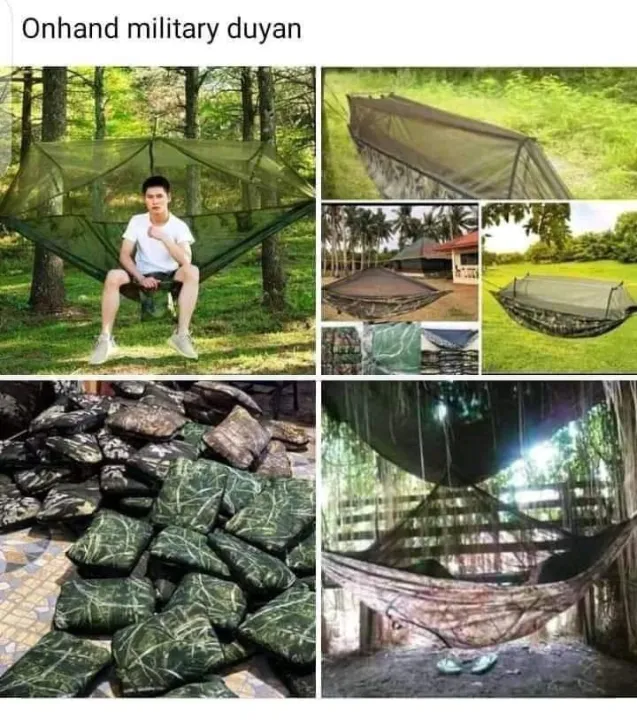 8ft Military Hammock Duyan with Mosquito Net Army Duyan 8 feet | Lazada PH