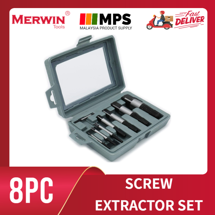 8Pc Screw Extractor Stripped Screw Remover Easy Out Stripped Screw Bolt ...