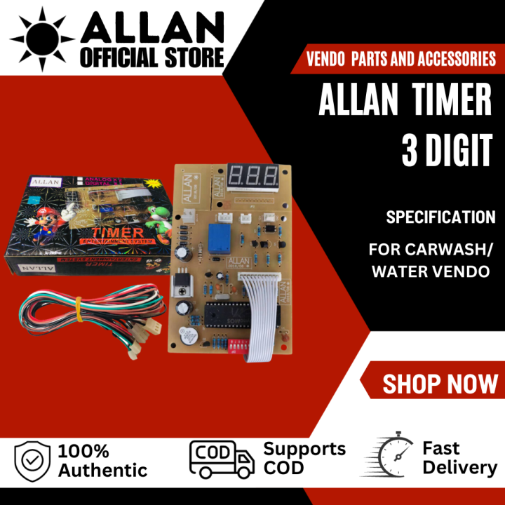 Allan Timer 3 Digit For Pisonet / Pisowifi / Vending Machine / Car Wash ...