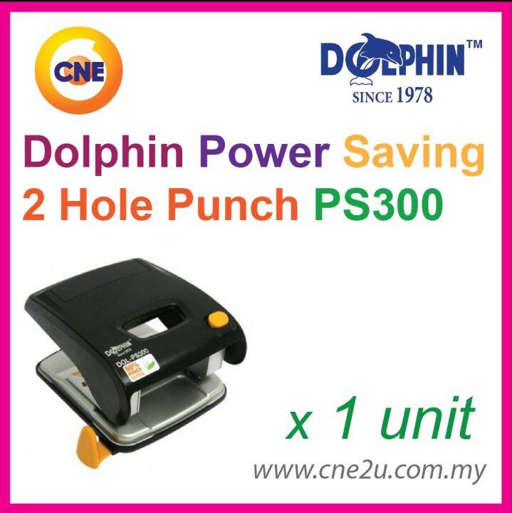 Dolphin PS300 60% Power Saving Two Hole Punch / Puncher / 打洞机 | Lazada
