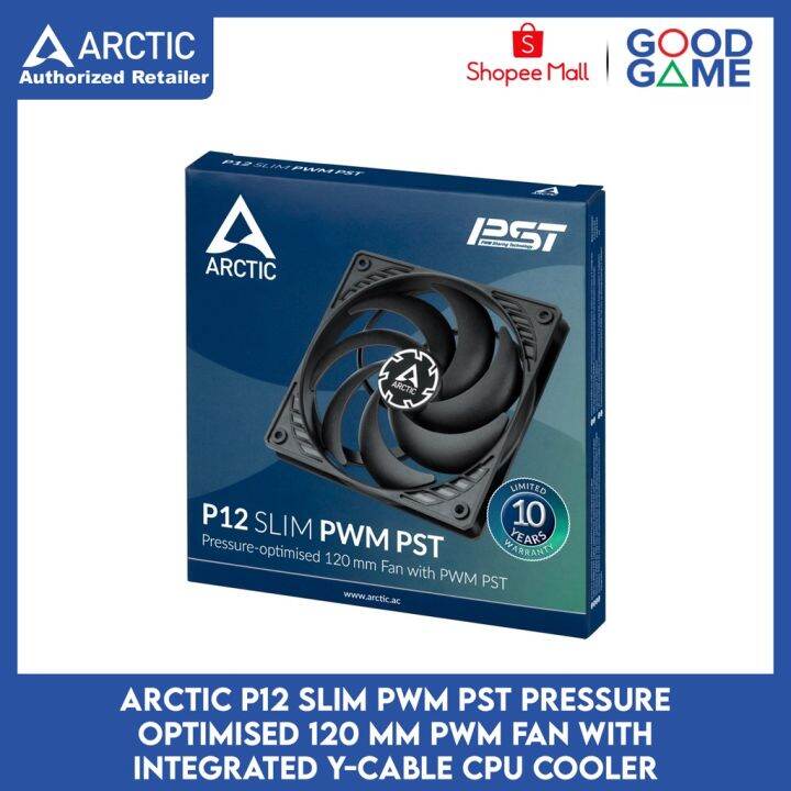 durable Arctic P12 Slim PWM PST Pressure-optimised 120 mm PWM Fan with ...