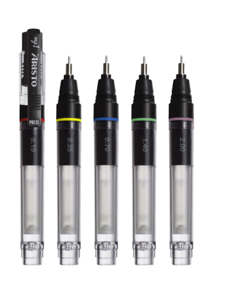 ARISTO MG1 Technical Drawing Pen - 0.80mm, 0.60mm, 50mm, 40mm, 30mm ...