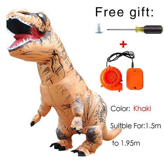 ZILTOS Jurassic World Inflatable Dinosaur Trex Costume Suit Air Fan ...