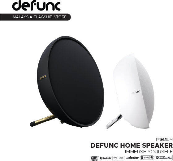 DEFUNC Home Speaker Black / White Color | Multiroom Wi-Fi Speaker | Lazada