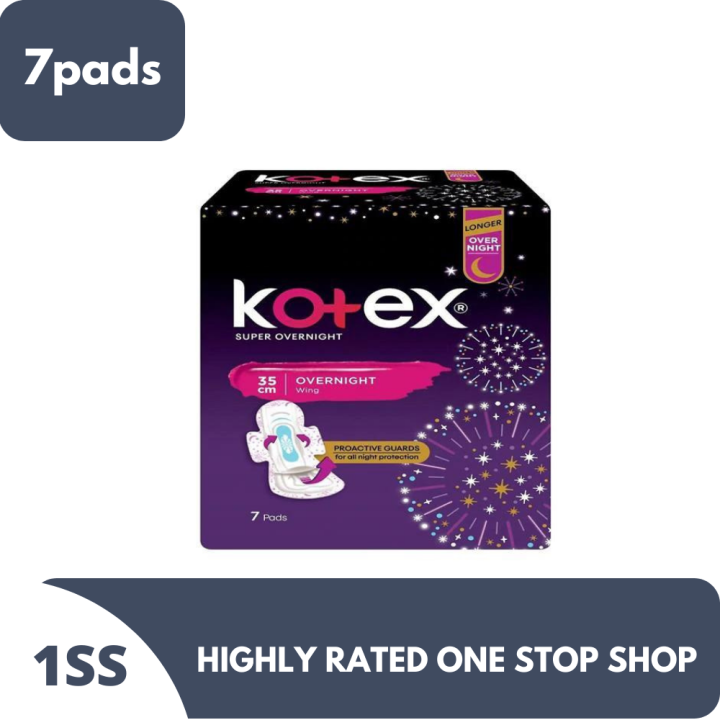 Kotex Super Overnight 35cm Pads 7CT | Lazada PH