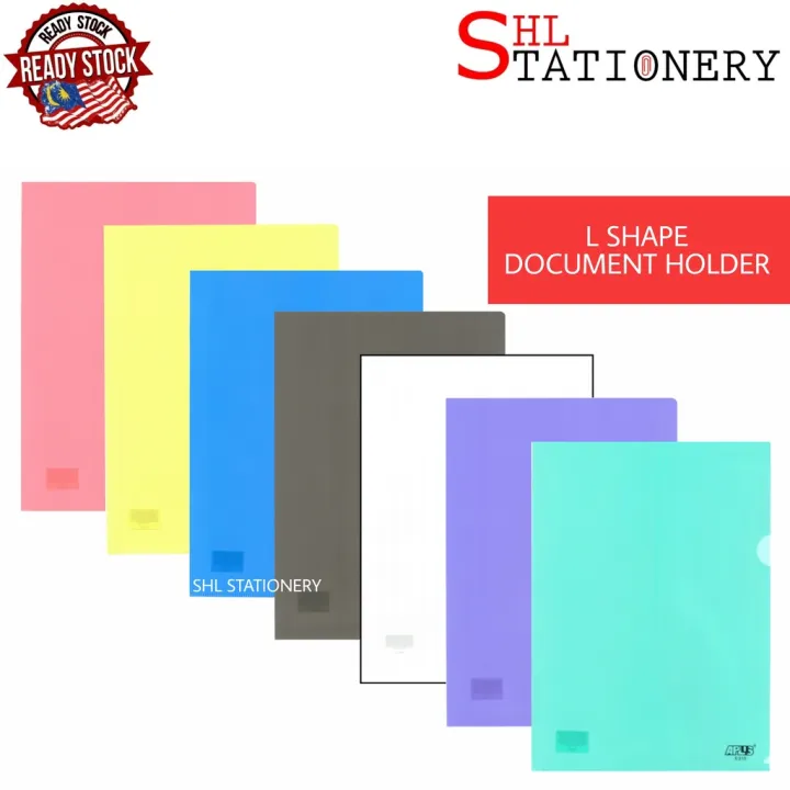 APLUS PVC A4 Colour L Shape Holder / Semi Transparency Document Holder File E310 | Lazada