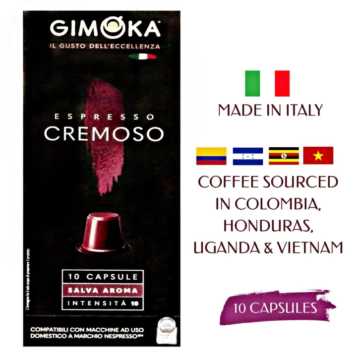 10 Nespresso Compatible Coffee Capsules - Cremoso Arabica Robusta ...