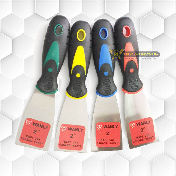 Kapi Scrap Gagang Karet 2 Inch Kape Scraper Sekrap Pengerok Cat Dinding ...