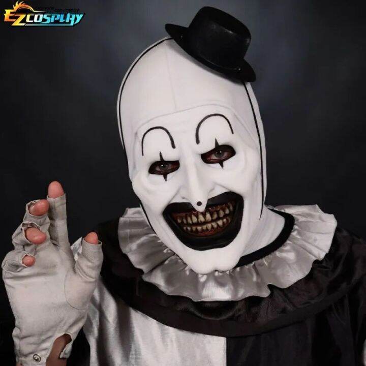 Terrifier 2 Art the Clown Mask Cosplay Latex Masks Helmet Masquerade ...