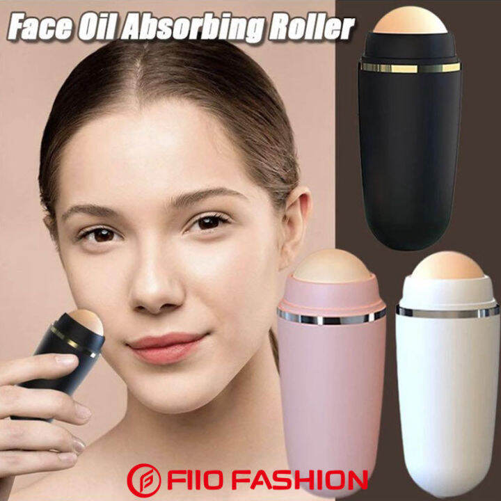 FIIO FASHION Natural Volcanic Roller Oil Control Rolling Stone Face Oil ...