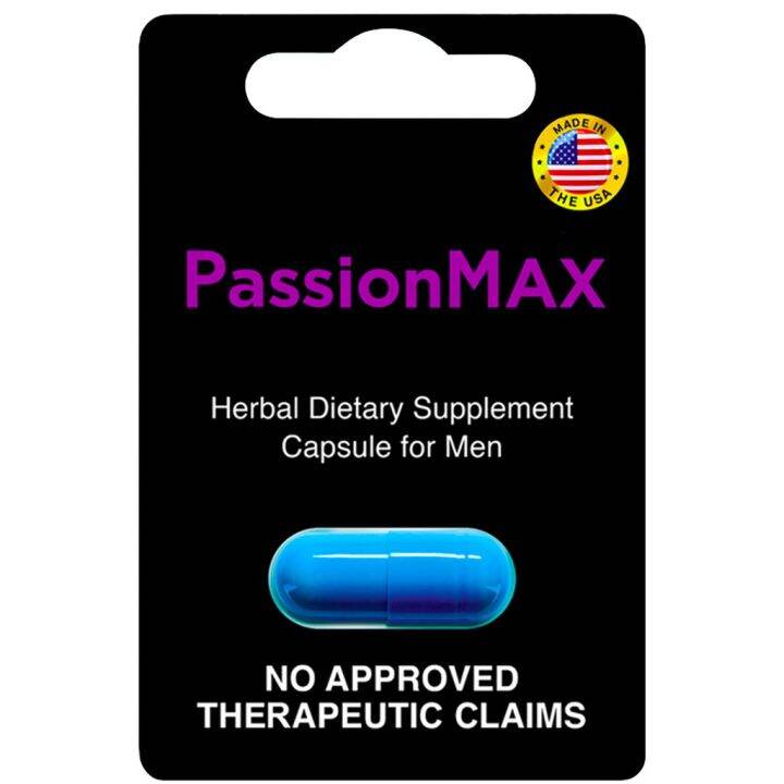 IMPORTED AUTHENTIC PASSION MAX DISCREET PACKAGING - 1 capsule (500mg ...