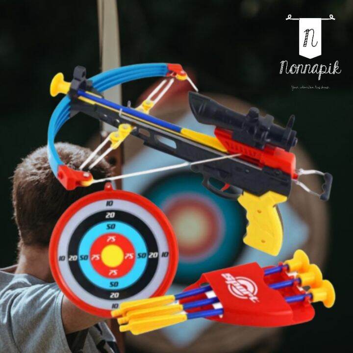 Mainan Anak Crossbow Memanah Panah Set Panah Panahan Tembakan | Lazada ...