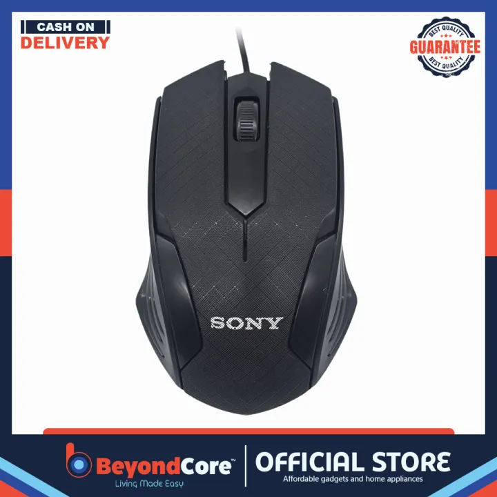 BeyondCore Optical Wired Mouse for Laptop & Desktop Computer Basic Office Mouse (Black) | Lazada PH