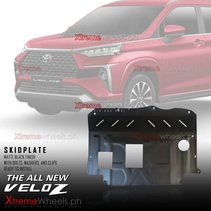 Toyota Avanza J G V Veloz 2022--2024 Black Hard Steel front Bumper Under Engine Skid Plate ...