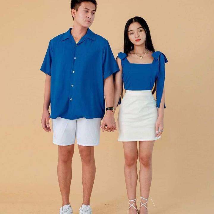 Bsco Royal Blue Couple Set Lazada Ph