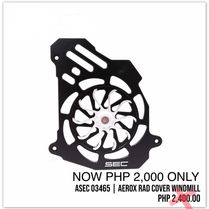 Yamaha AEROX radiator cover spinner (SILVER) | Lazada PH