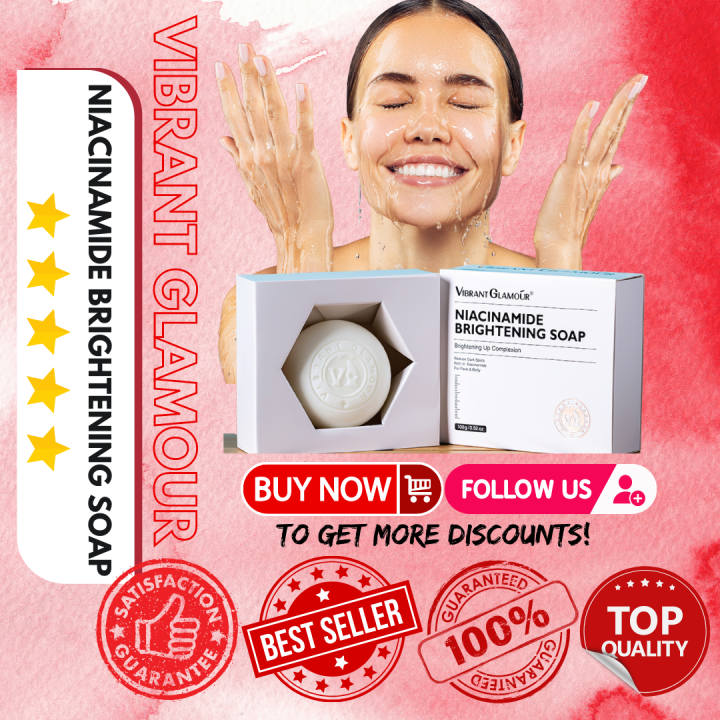 💖🧼Authentic Soap Vibrant Niacinamide Brightening Soap for a Beautifully Bright Flawless ...