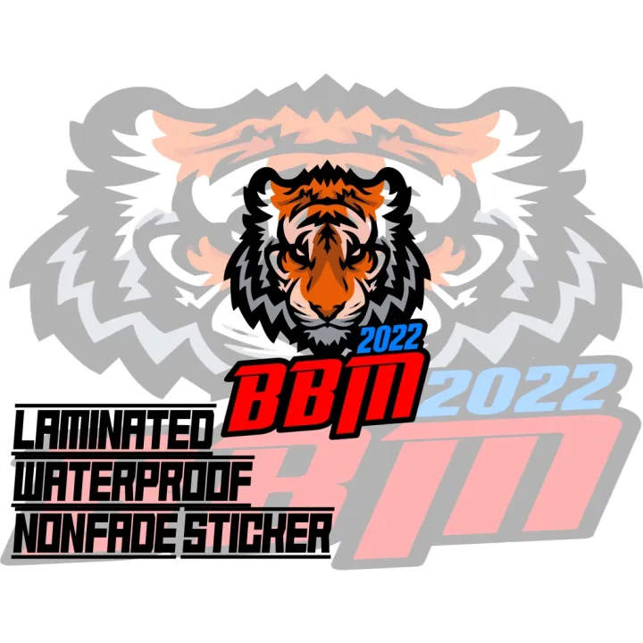 BBM TIGER STICKER 2022 BONGBONG MARCOS STICKER 2022 BBM2022 STICKER ...