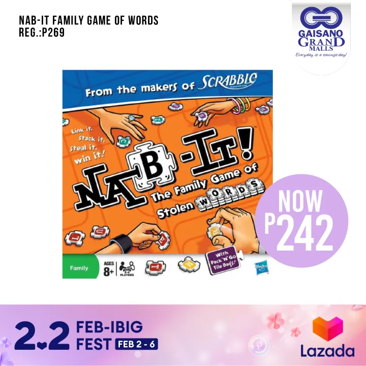 Nab-It! Family Game of Words 668 Gaisano Grand | Lazada PH