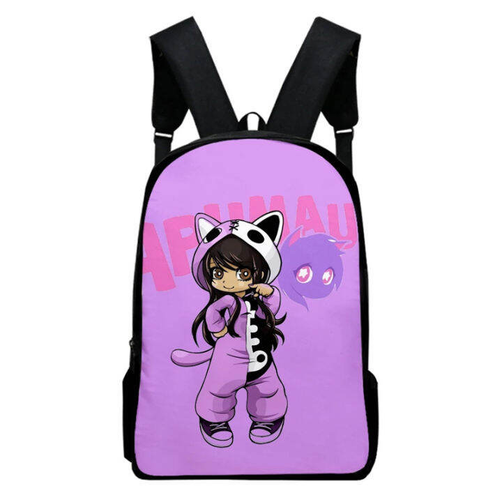 Aphmau As A Cat Backpacks 3D Printed Teenager Students School Bags Boys ...
