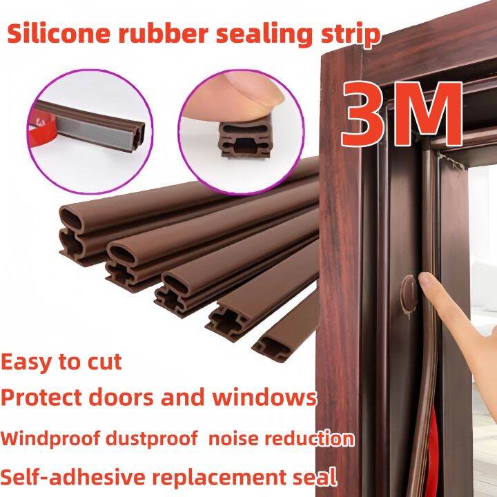 Silicone rubber sealing strips self-adhesive window strips suitable for ...
