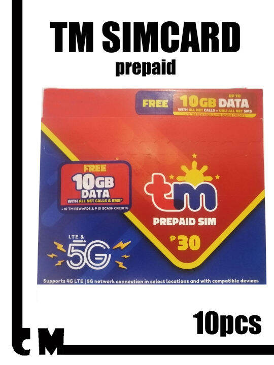 TM 5G SIMCARD 10PCS | Lazada PH