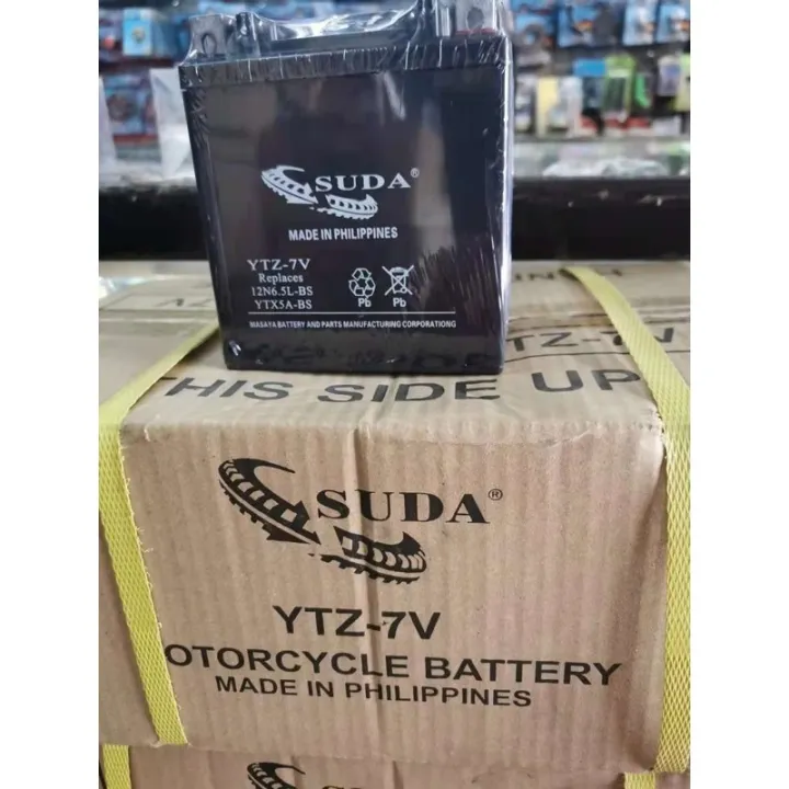 Motorcycle battery YTZ-7V ( aerox / nmax / Yamaha Trinity ) | Lazada PH