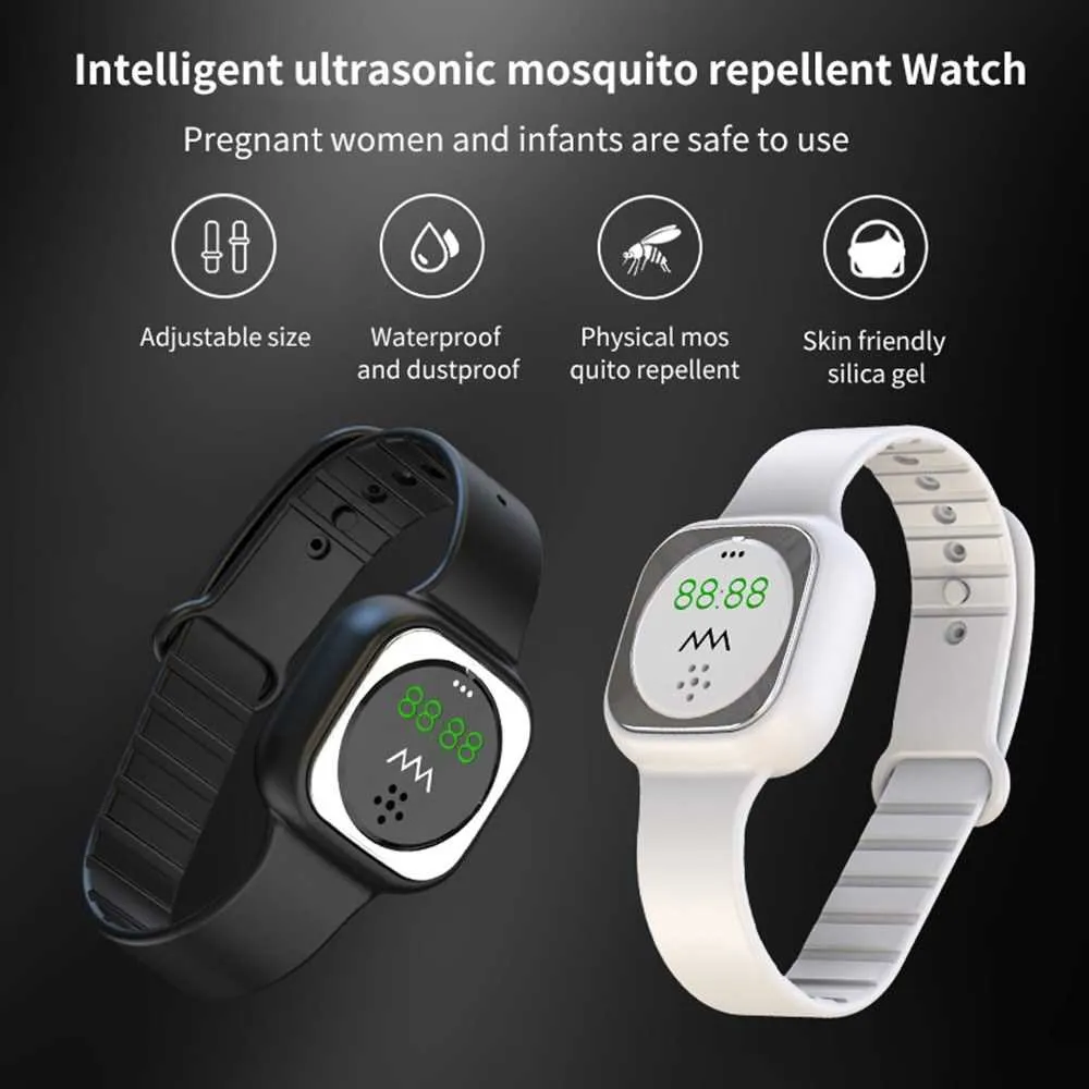 Portable Mosquito Repellent Wristband Anti Wrist Watch Mosquitoes ...
