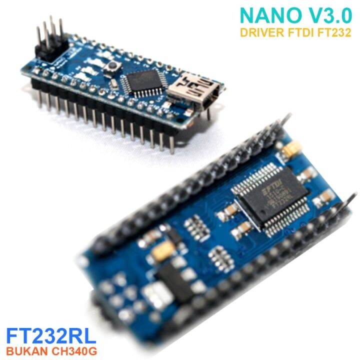 Arduino Nano V3.0 FTDI Driver FT232RL Bukan CH340G Nano V3 FT232 ORI ...