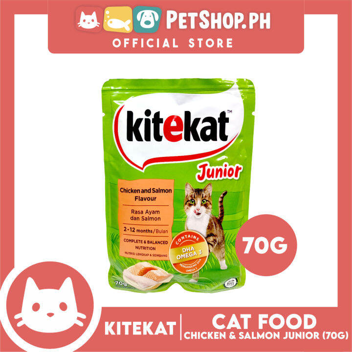 Kitekat Wet Cat Food in Pouch Junior 70g (Chicken and Salmon) | Lazada PH