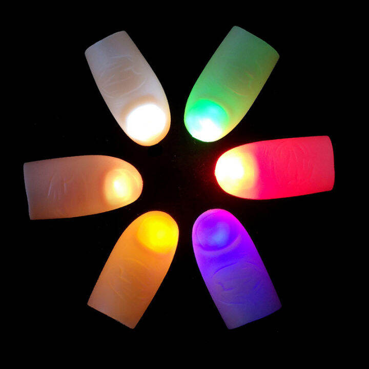 YILU 2PCS Thumbs Led Light up Toys Kids Magic Trick Props Funny ...