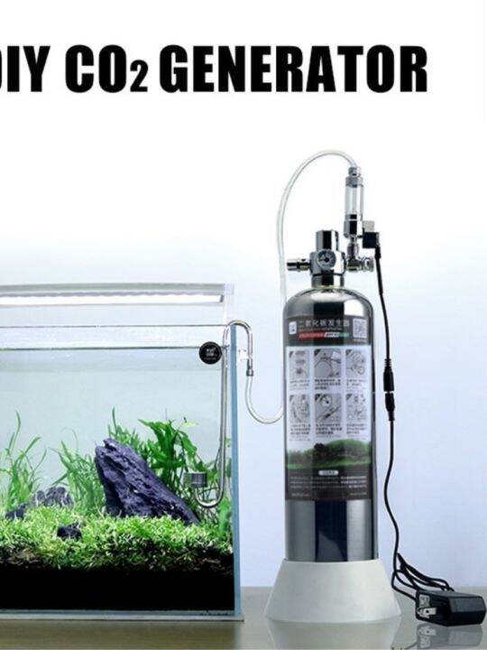 CO2 Generator System Carbon Dioxide Reactor Kit with Auto Bubble Counter and Diffuser for Plants ...