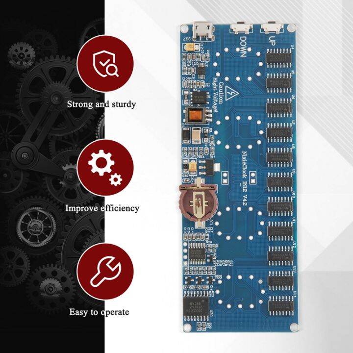 Diy In12 In-12 Nixie Tube Pcba Kit Digital Clock Beautiful Gift ...