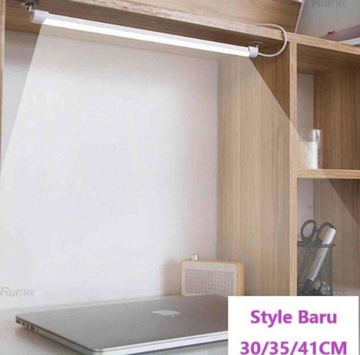 Lampu Neon Panjang Strip Tabung LED USB Belajar Kerja Rumah Dapur Komputer Cahaya Portable ...