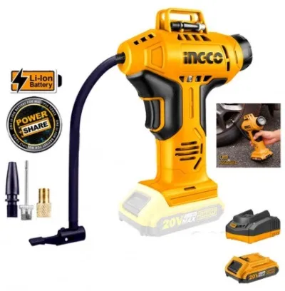 Ingco Mini Air Compressor Mesin Kompresor Baterai Full Set CACLI2001 ...