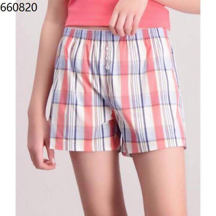 Solid Color Regular Ladies Shorts Bench Ladies Woven Boxer Shorts ...
