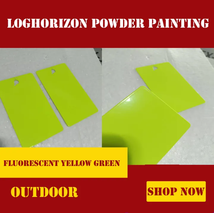 Powder Coating Powder - 1kg Fluorescent Yellow Green - OUTDOOR | Lazada PH