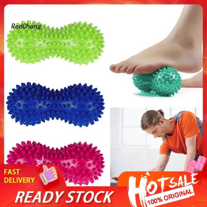 JS Peanut Shape Yoga Fitness Massage Ball PVC Muscle Relax Body Hand ...