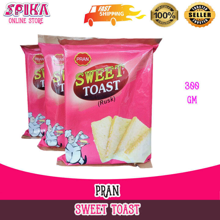 PRAN SWEET TOAST RUSK BISCUITS 300GM | Lazada