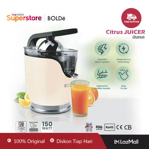 Bolde Super Electric Citrus Juicer Uranus - Beige | Lazada Indonesia
